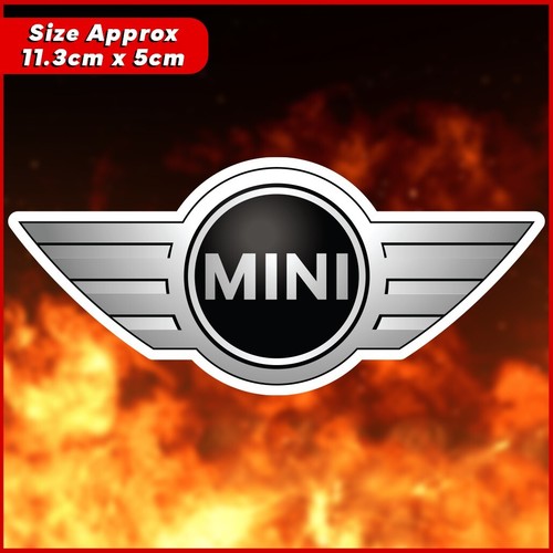 Mini Cooper Wings Logo Sticker For Laptop Car Ute Truck Mancave Toolbox ...