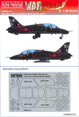 Kits World Decals 1/48 BAe HAWK T.Mk.1 CANOPY & WHEELS PAINT MASK ...