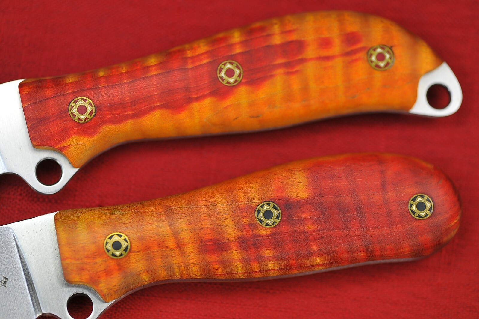2010 Busse Custom BAD/Fat Warden Set .Satin INFI Blade Fire Striped ...