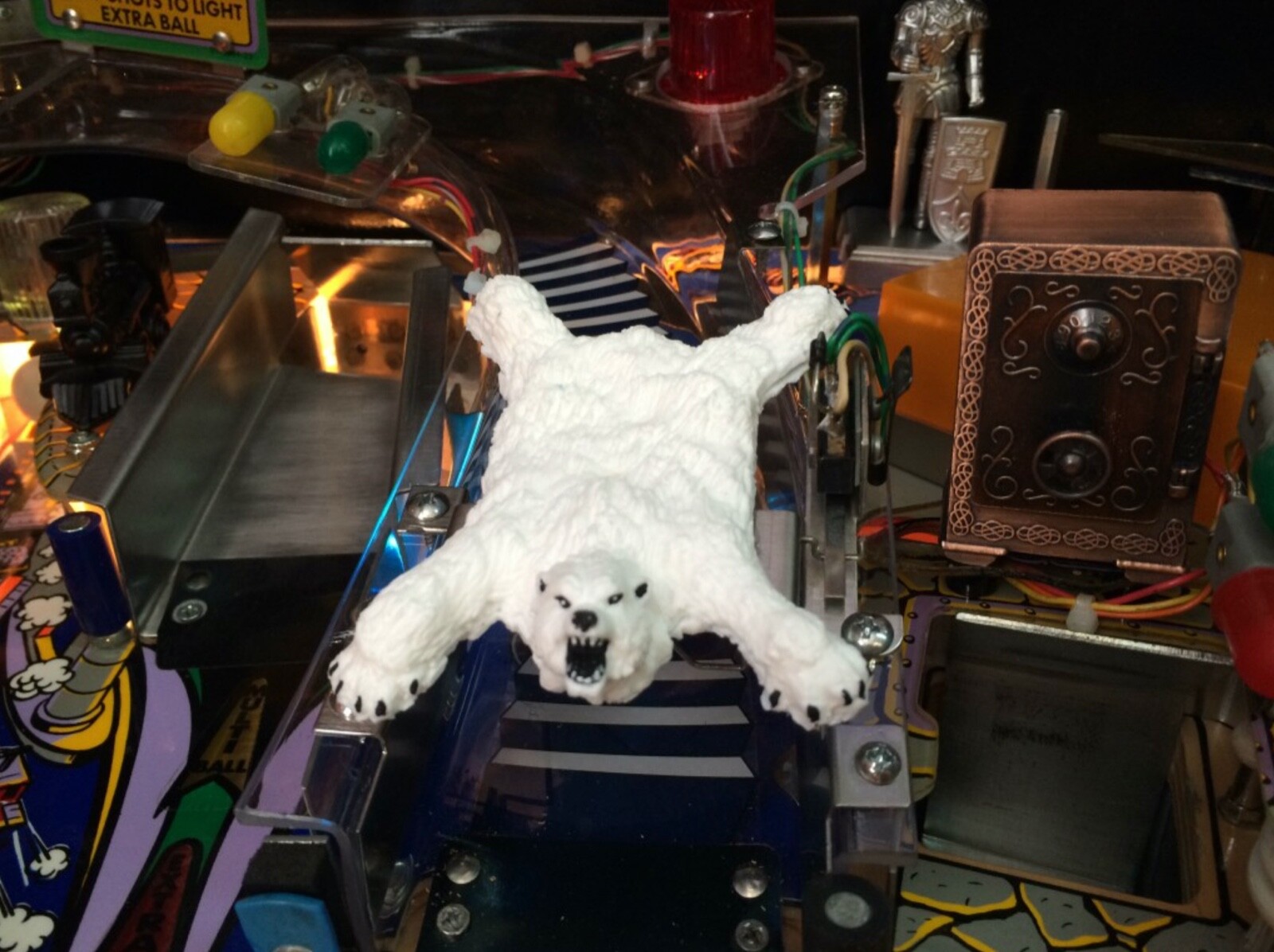 Addams Family Polar Bear Rug Pinball Machine Mod Pinball Pro | eBay