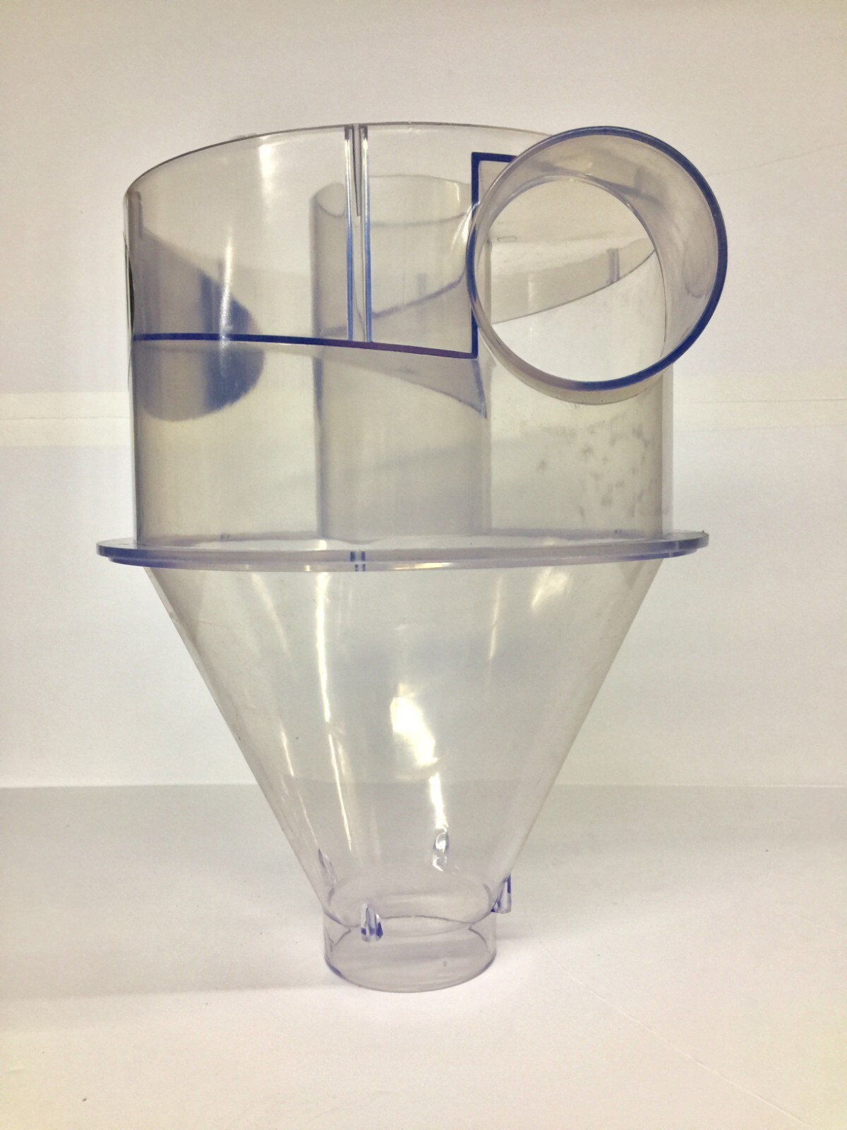 High Efficiency Clear view Cyclone Dust Collector 4 Inches Air In/out ...