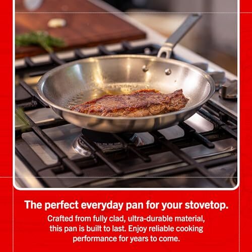 x Eater 10.5 Inch Frying Pan | Made in USA | 5-Ply Fully Clad Stainless ...