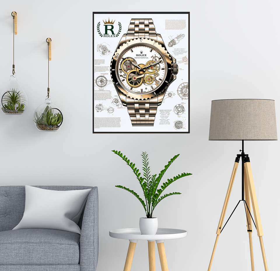 Rolex Poster- Rolex Watch Patent Print, Rolex Wall Art, Rolex Wallpaper ...