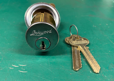Vintage Lockwood Rim Lock Cylinder 26D - Locksmith Collector | eBay