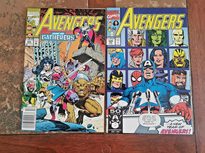 Avengers Lot Of 2 High Grade Comics. Marvel 1990 Comics NM or better ...