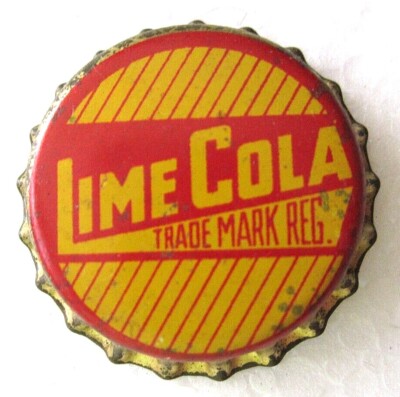 VINTAGE NOS LIME COLA WITH STRIPES SODA POP CORK BOTTLE CAP | eBay