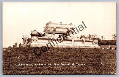 Real Photo Sarcophagus Grave Gov. Samuel Tilden Presidential Candidate ...