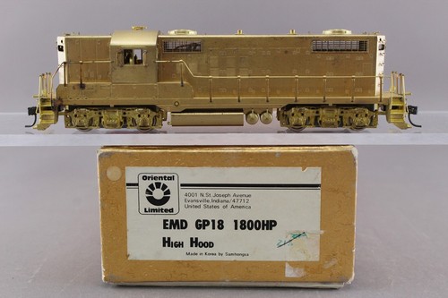 HO BRASS ORIENTAL EMD GP18 HIGH HOOD UNPAINTED | eBay
