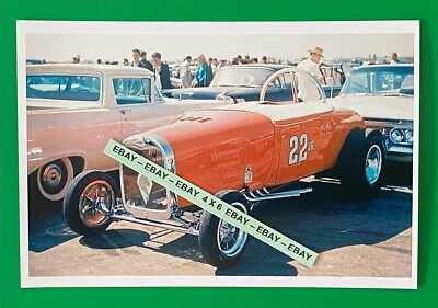 Found 4X6 Photo of Old Hot Rod Tony Nancy #22 Jr Roadster Dragster | eBay