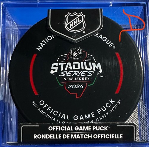 2024 Stadium Series Official Game Puck (New Jersey Devils Vs ...
