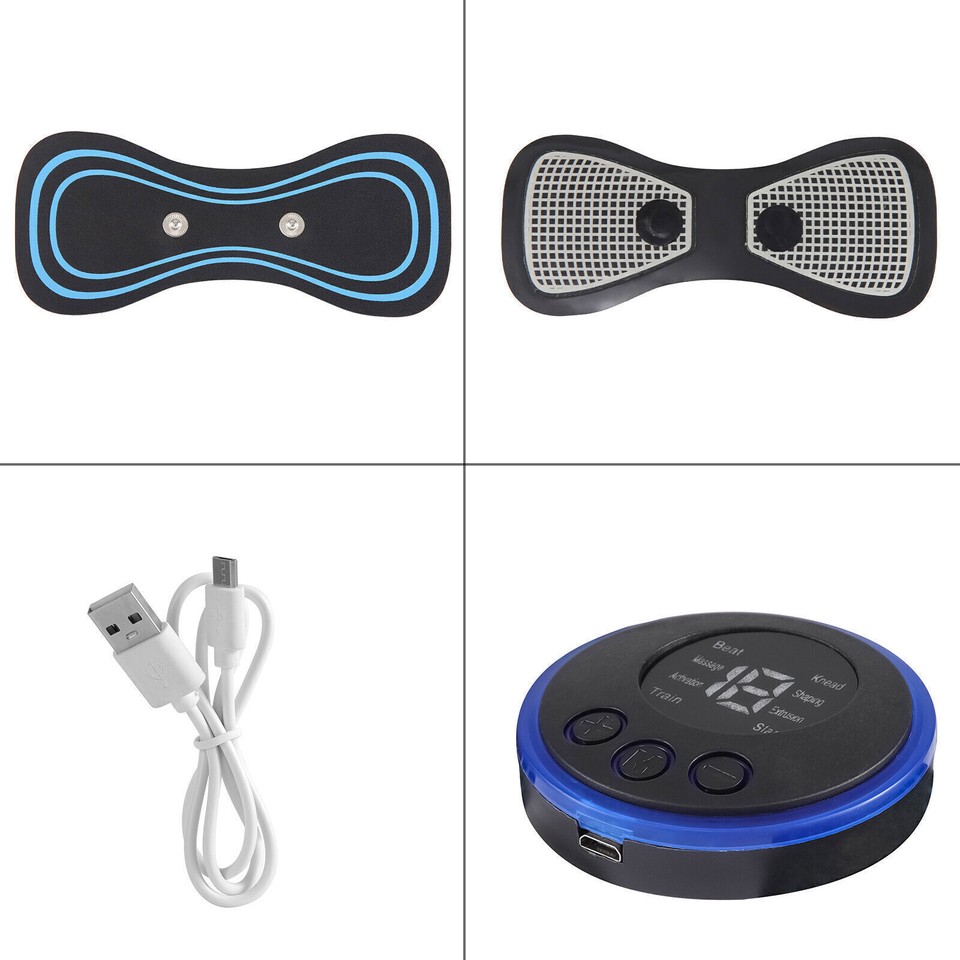 Mini EMS USB Electric Neck Tens Unit Cervical Vertebra Massager Pain ...