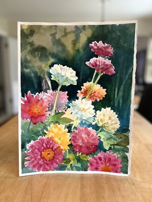 original watercolor painting signed | eBay