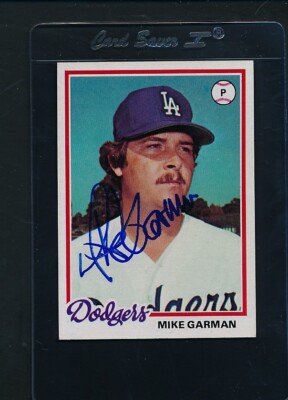 1978 Topps #417 Mike Garman Dodgers Signed Auto *C8149 | eBay