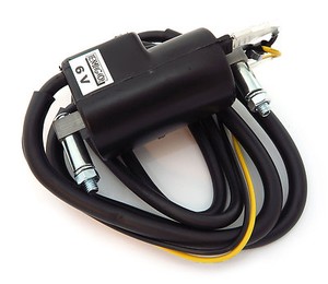 Universal 1 Ohm Dual Output 6V Ignition Coil - 6 Volt - 2 Spark Plug ...