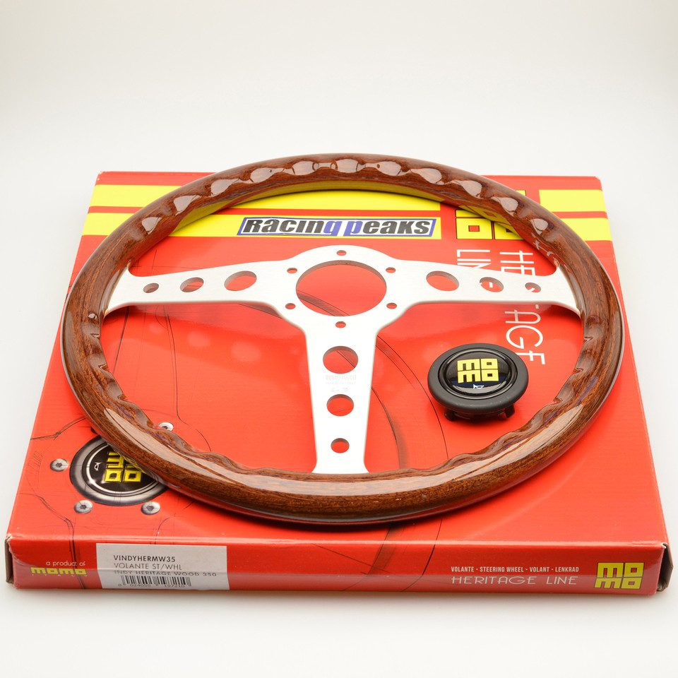MOMO Indy Heritage steering wheel 350mm SILVER race sport competition ...