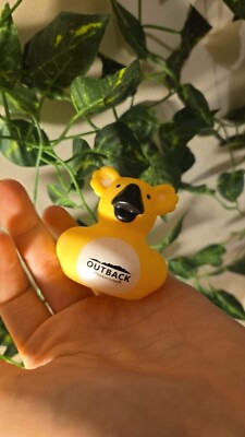 NEW Outback Steakhouse Koala Bear Rubber Duck Toy Collectible Yellow 2 ...