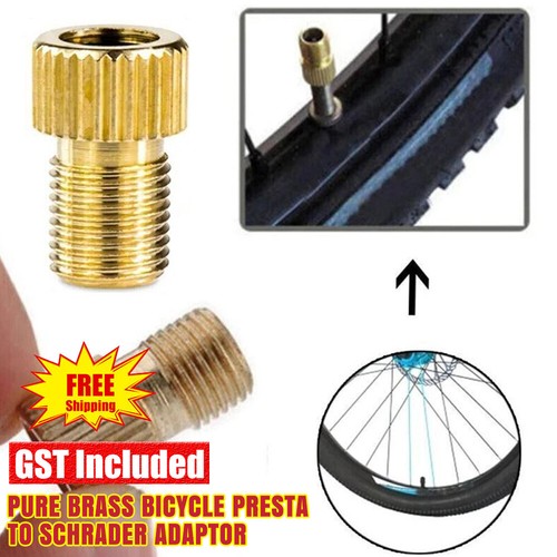 Valve Adaptor Bikes Inflate Tire Tool Pump Presta To Schrader Brass valve-adaptor-bikes-inflate-tire-tool-pump-presta-to-schrader-brass