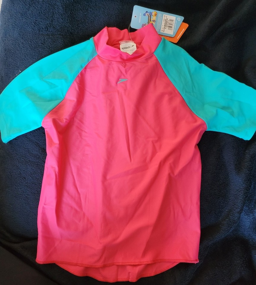 Speedo Rash Vest 6 years upf pink Beach Top | eBay