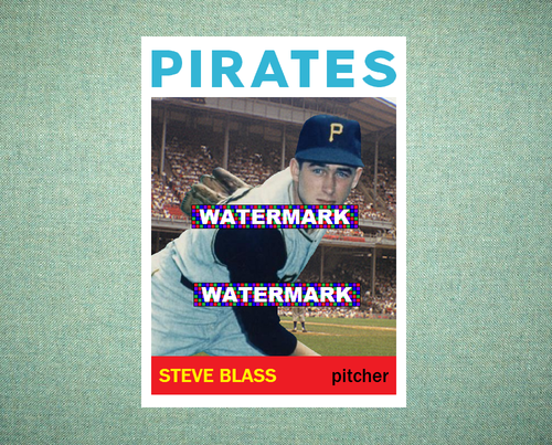 Steve Blass Pittsburgh Pirates 1964 Style Custom Baseball Art Card | eBay