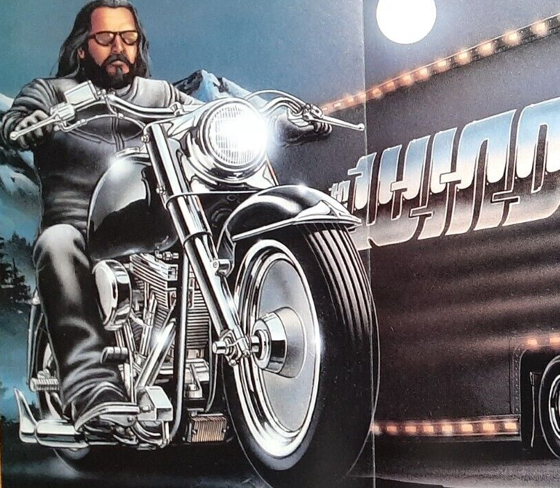 VINTAGE DAVID MANN MOTORCYCLE POSTER ORIGINAL EASY RIDER - IN THE WIND ...