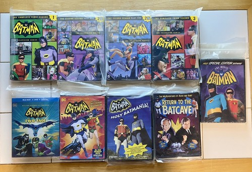 BATMAN 1966 TV SERIES & MOVIE/ANIMATED FILM COLLECTION DVD/Blu-Ray Lot ...
