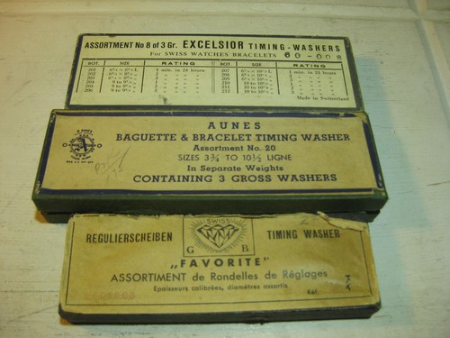 Vintage Watch Repair Parts- 3 Partial lots of Bracelet + Baguette ...