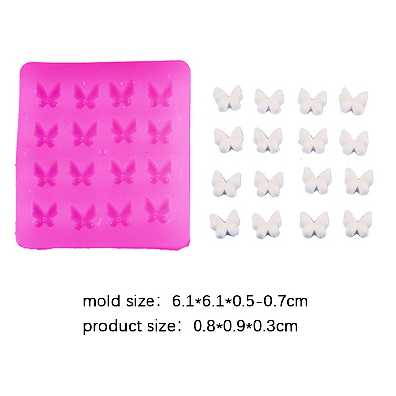 1pc Butterfly Shape Epoxy Molds Charm Pendant Clay Handmade Silcone ...