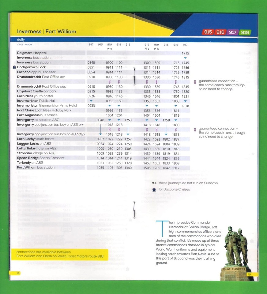 Scottish Citylink Timetable Booklet - West Coast of Scotland Services ...