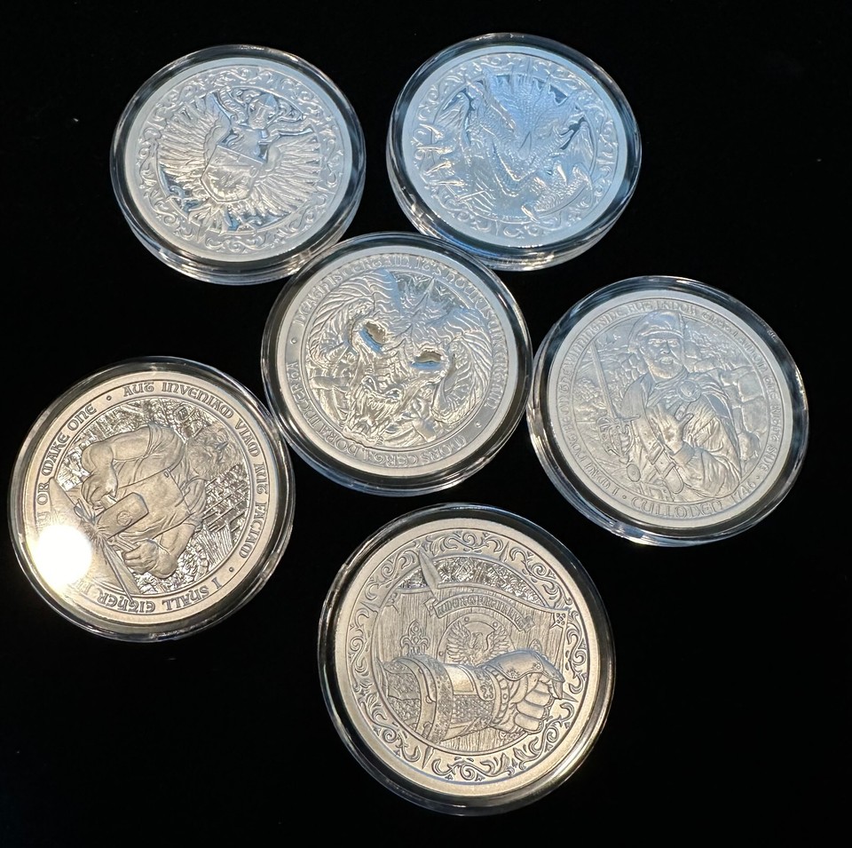 Destiny Coins full set - All 6 pieces - 12 ounces in capsules - IN ...