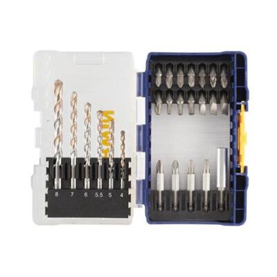 IRWIN Multi Material Screwdriver & Drill Bit Set 25 Piece IRWIW6062521 ...