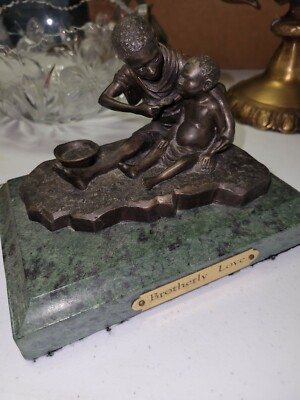 Rare Life Outreach International Signed Bronze Sculpture Brotherly Love ...
