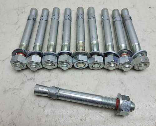 10 Pack Hilti 66348/4 M16 x 145 KWIK Bolt Expansion Anchor Carbon Steel ...