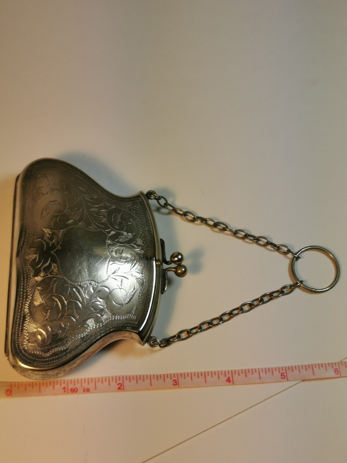Vintage silver-plated small change purse / case | eBay