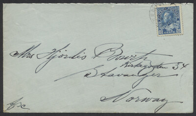 1924 Foreign Destination RPO Cover Edmonton CNR Depot to Norway #117 ...