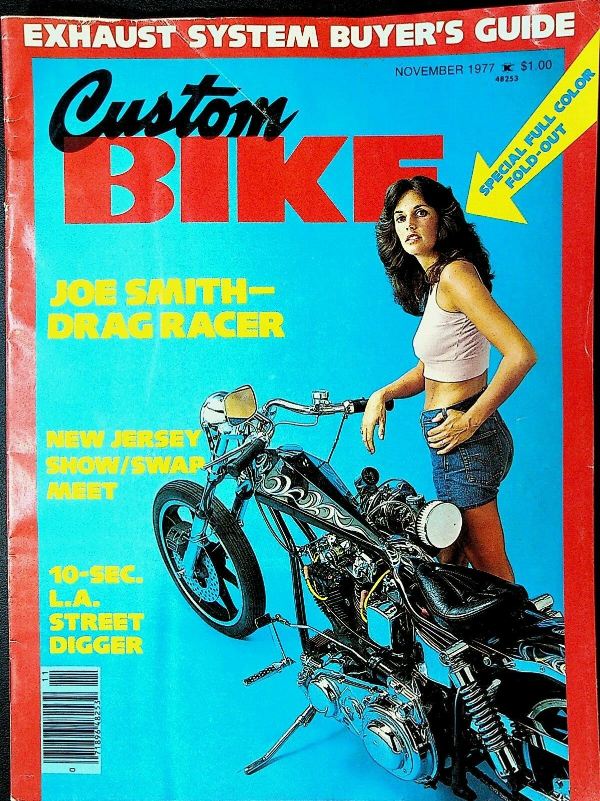 Custom Bike Magazine November 1977 Joe Smith New Jersey Show Honda 550 ...