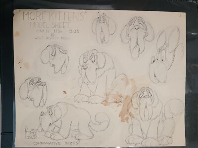 Disney's "More Kittens" 1936. Original Photostatic Model Sheet | eBay