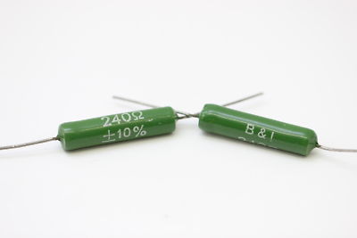 WIREWOUND RESISTOR 240 OHM 6W 10% SFERNICE NOS (New Old Stock) *1PC ...