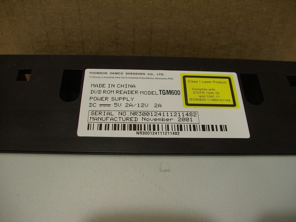 Original XBOX DVD drive Thomson TGM600 fully working | eBay