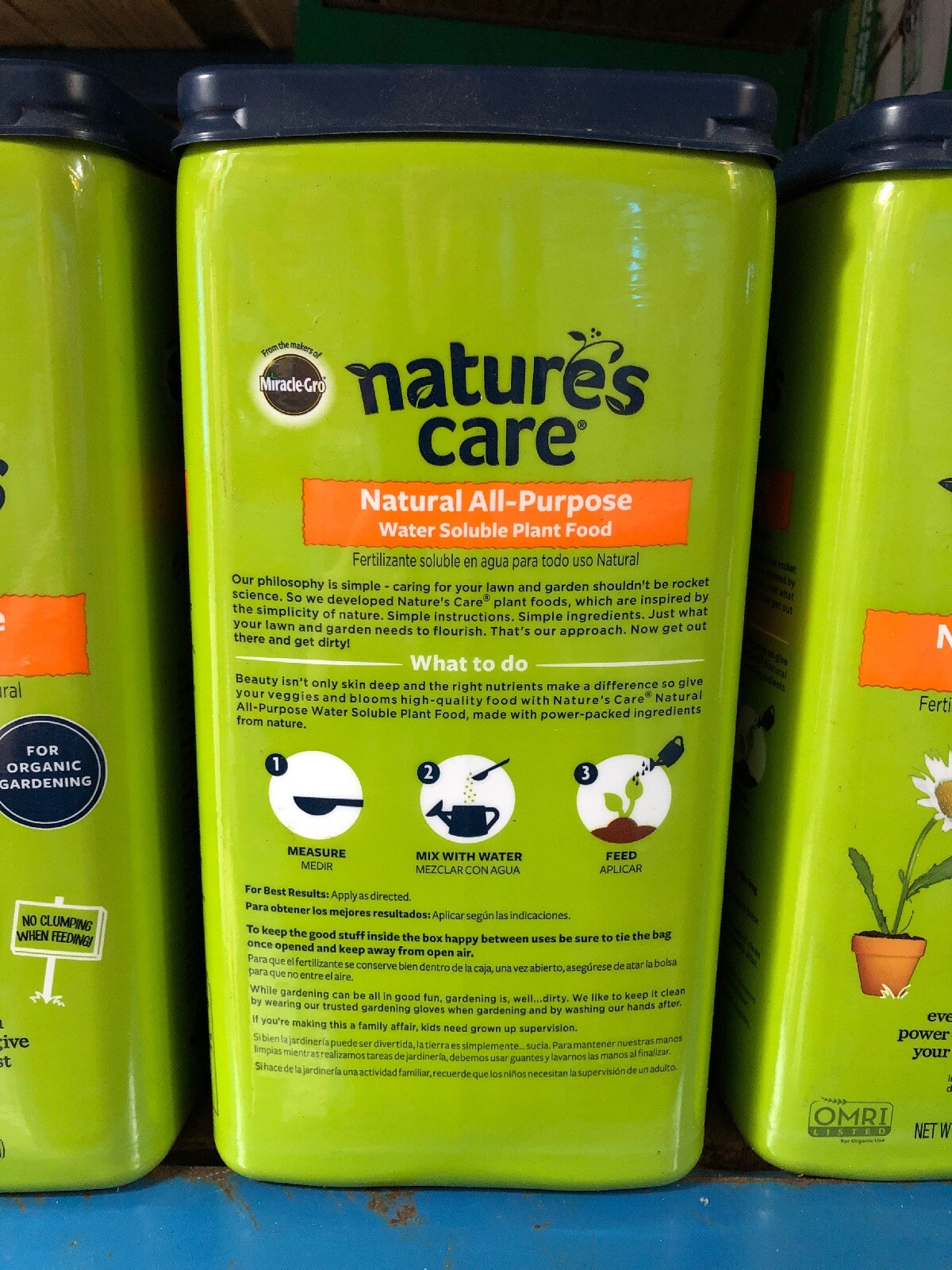 Miracle-Gro Natures Care (3 lbs) Organic Gardening Water Solvable | eBay