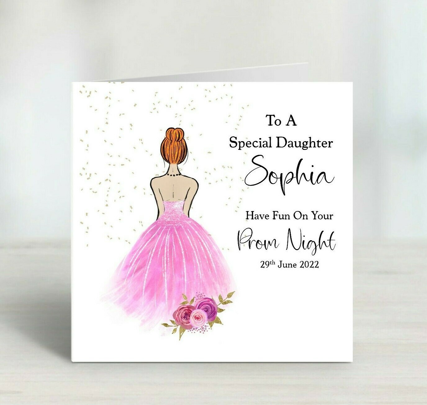Personalised Prom Card Prom Night School Prom Daughter Granddaughter ...