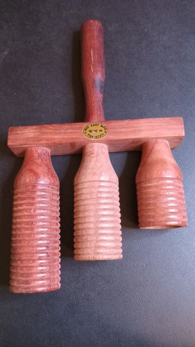 Triple Wooden Agogo (Without Beater) Percussion Instrument 30cm Mid ...