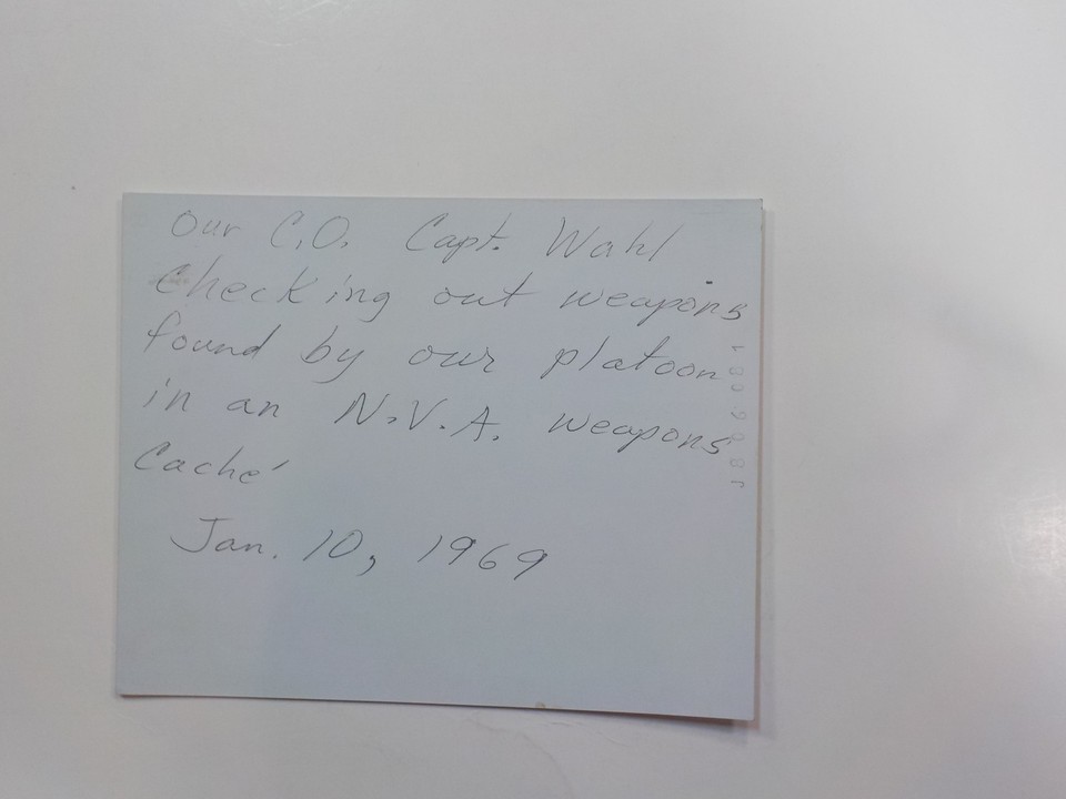 Vietnam War Photo N.V.A. Weapons Cache Found Platoon Photograph 1969 ...