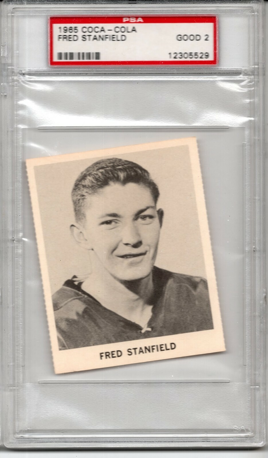 1965 Coca-Cola Fred Stanfield PSA 2 Chicago Blackhawks | eBay