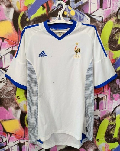 France WORLD CUP 2002 Away Shirt Football Soccer Jersey Maillot Adidas ...