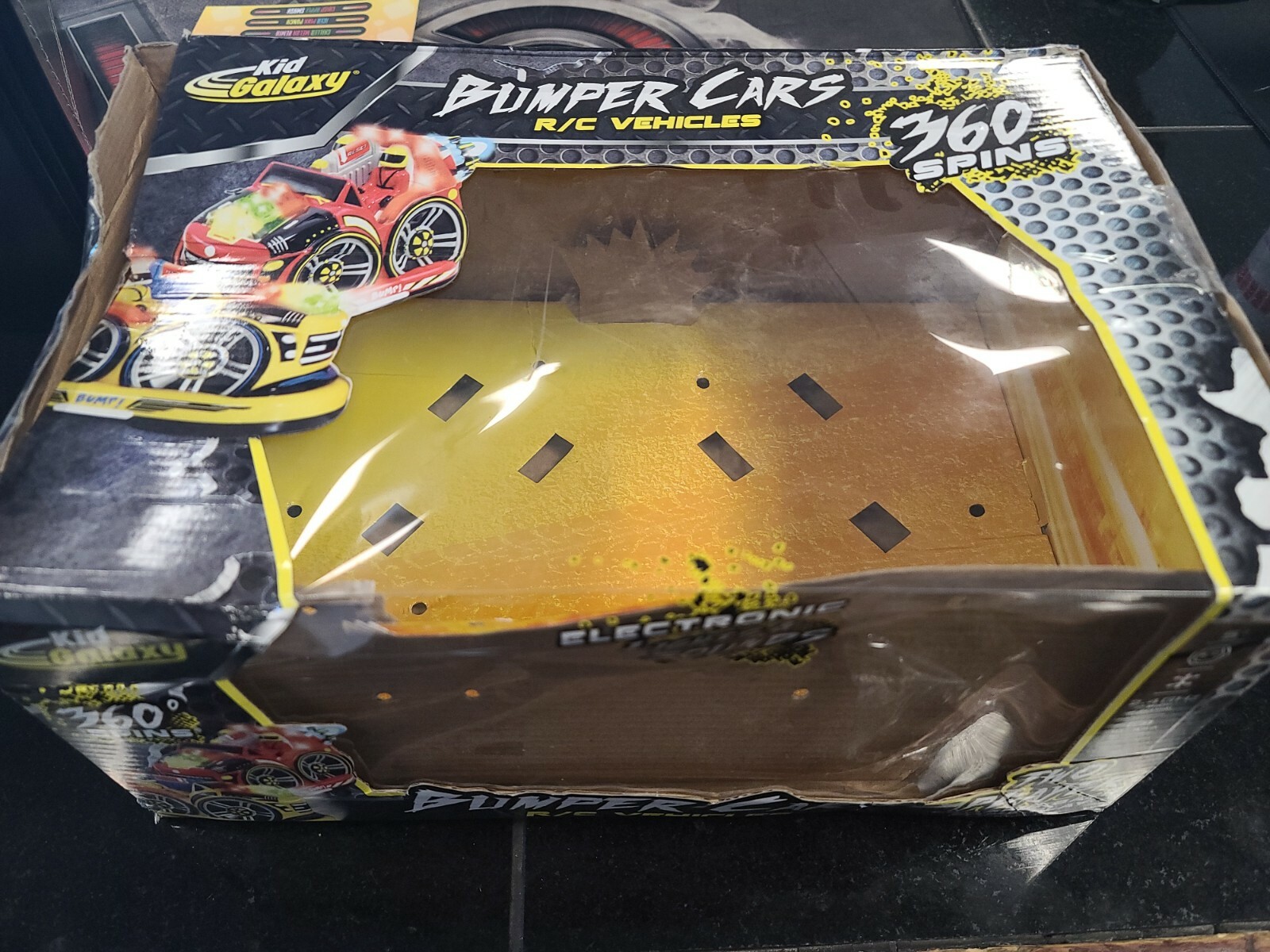 Kid Galaxy Remote Control Bumper Cars. RC 2 Player Game 2 Cars and 2 ...