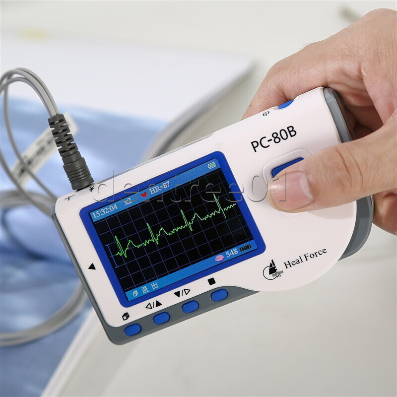Portable Medical Heal Force PC-80B Easy ECG EKG Heart Monitor ...