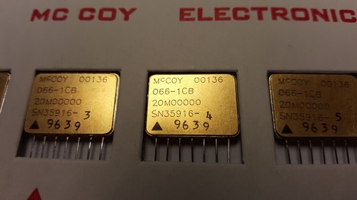 MFG. MCCOY, OSCILLATORS PART NUMBER M55310/16-B34A-20M0000 (066-1GB 20. ...