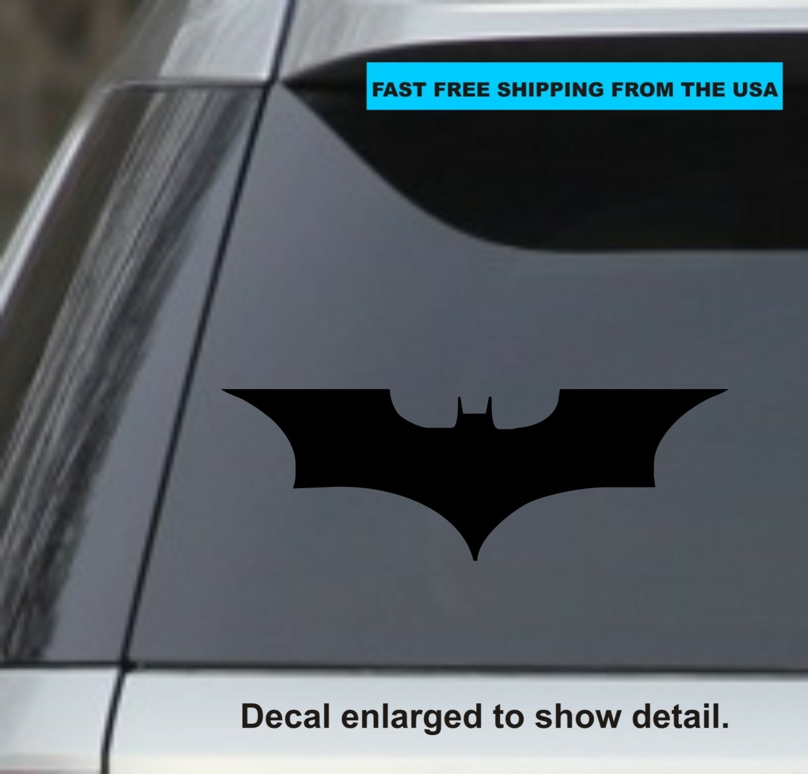 2 Black Batman Vinyl Sticker Decal for car, truck, laptop, Yeti Cup | eBay