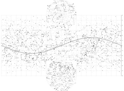 Cosmos Star Chart Map Stars Diagram Astronomy Science Universe Poster ...