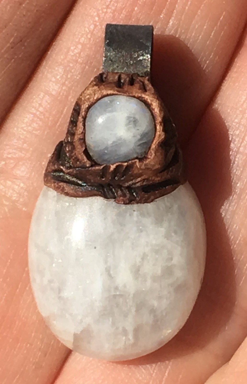 Rainbow Moonstone Gemstone Cancer Birthstone Pendant: Zodiac Astrology ...